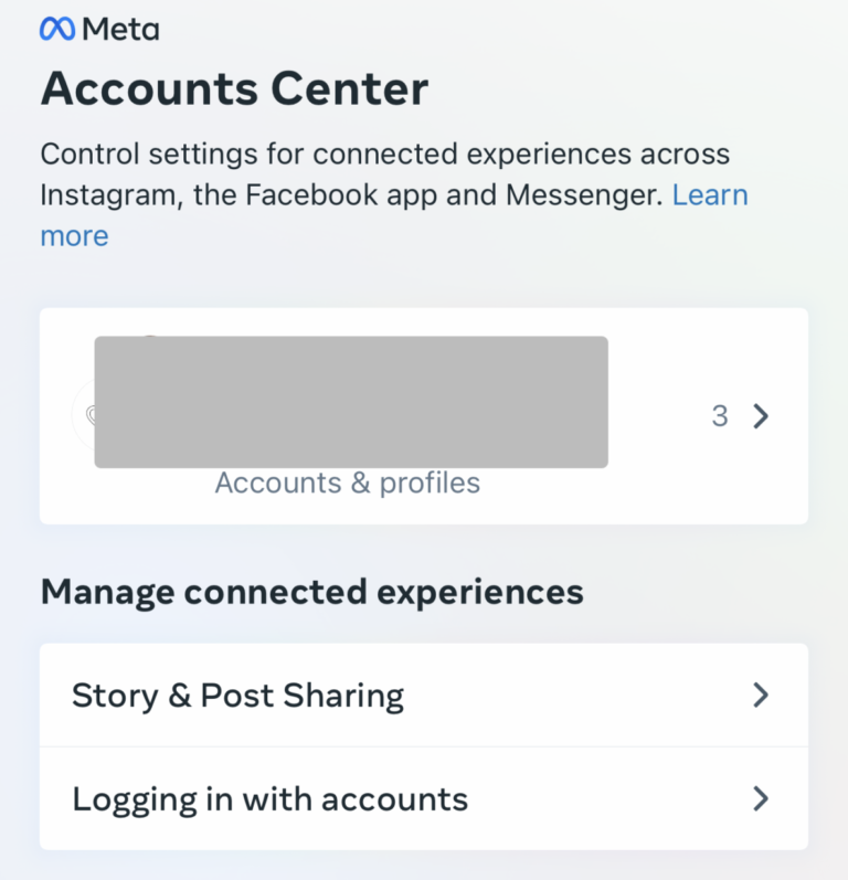 How to link your Facebook account to Instagram